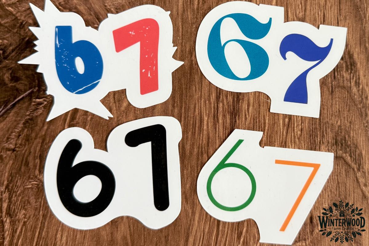 67 Sticker Pack Funny Tween Kid Trend Viral Brain Rot Stickers | Set of ...