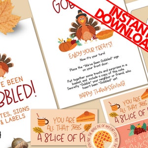 You've Been Gobbled | Thanksgiving Secret Gift Exchange | Fun Activity ...