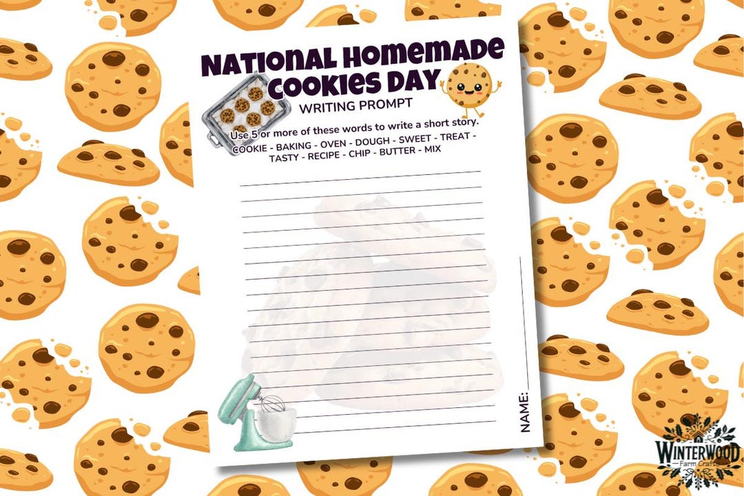 National Homemade Cookies Day Writing Prompt | October 1st Holiday ...