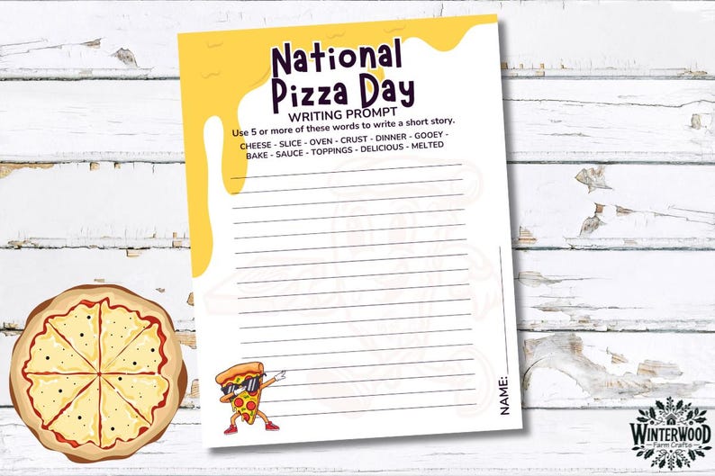 National Pizza Day Writing Prompt | February 9 Fun Creative Writing ...