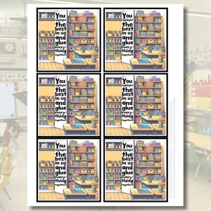 School Supplies Themed Gift Printable Tags | Easy Teacher Appreciation ...