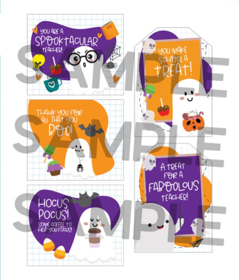 Printable HALLOWEEN TEACHER GIFT Tags | Funny Teacher Gift | Easy ...