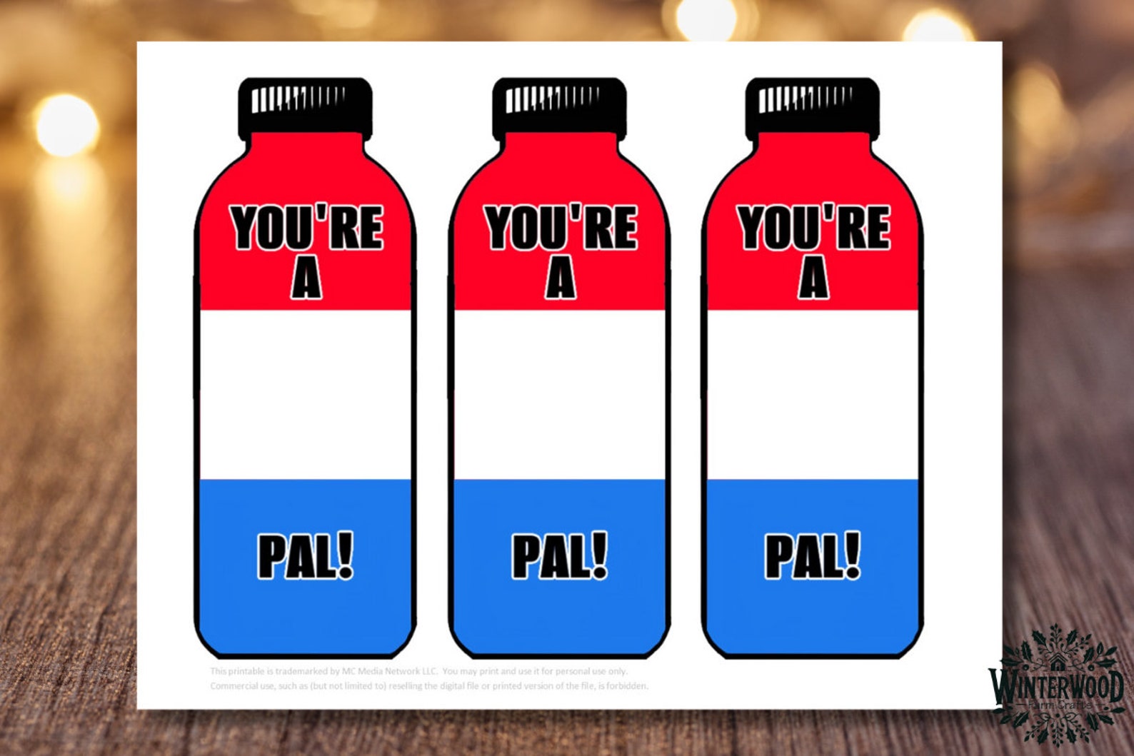 Printable Popular SPORTS HYDRATION Drink Packet Bottle Themed Card Team ...