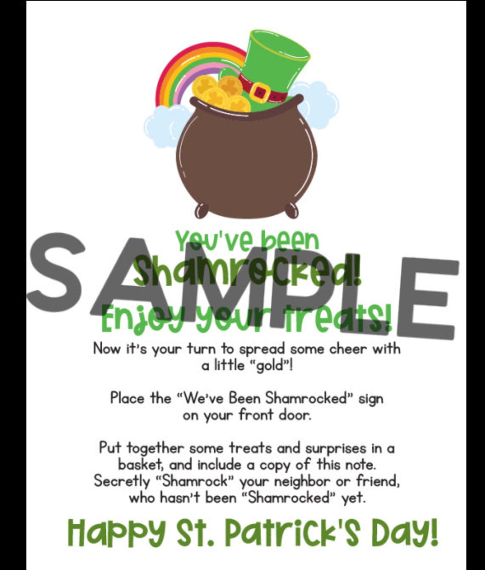 You've Been SHAMROCKED | St. Patrick's Day Leprechaun Secret Gift ...