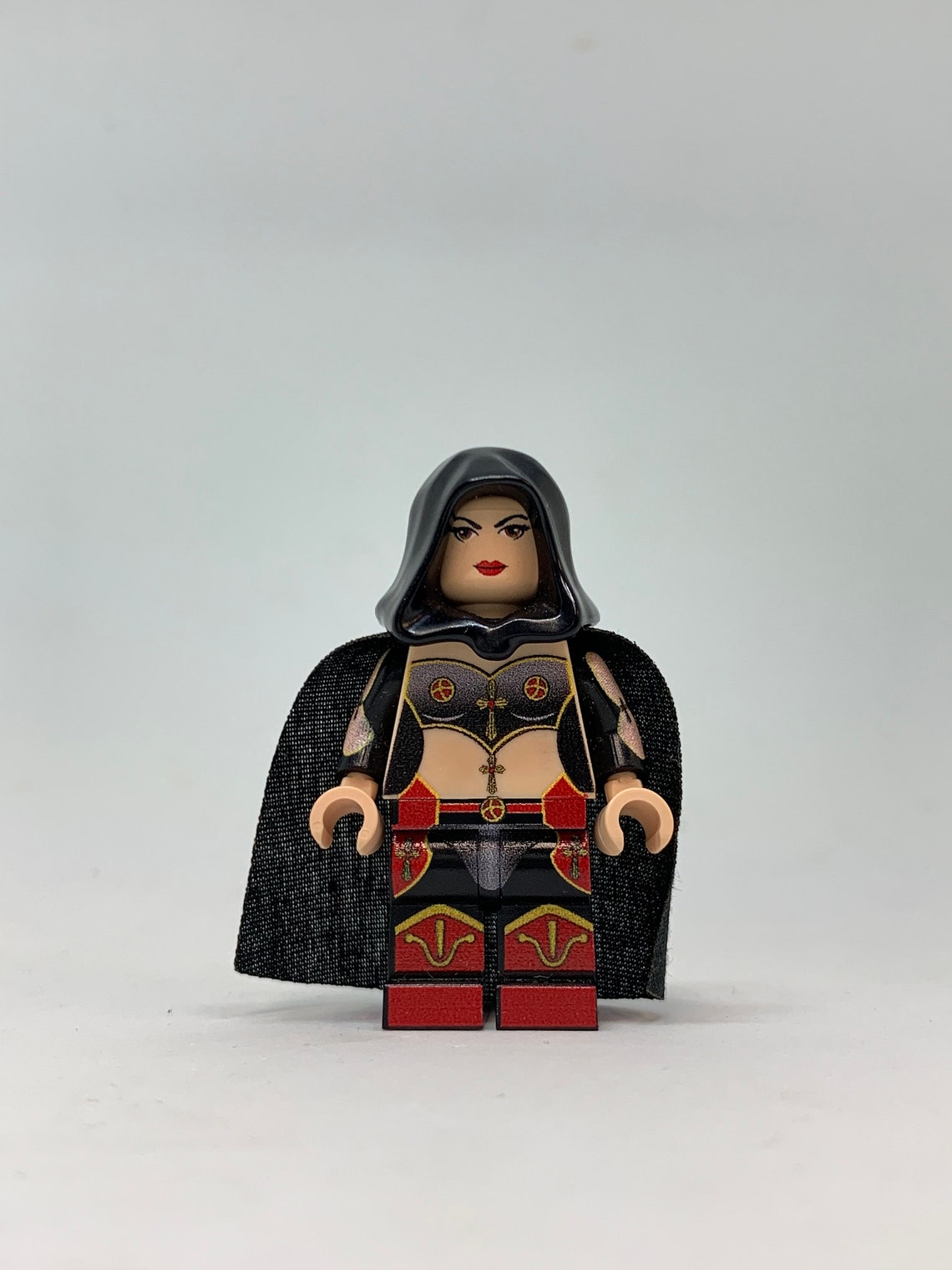 Custom LEGO minifigures Raven Black Arkham Knight Made with | Etsy