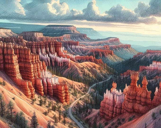 Bryce Canyon National Park Poster – Scenic Wall Art for Nature Lovers ...