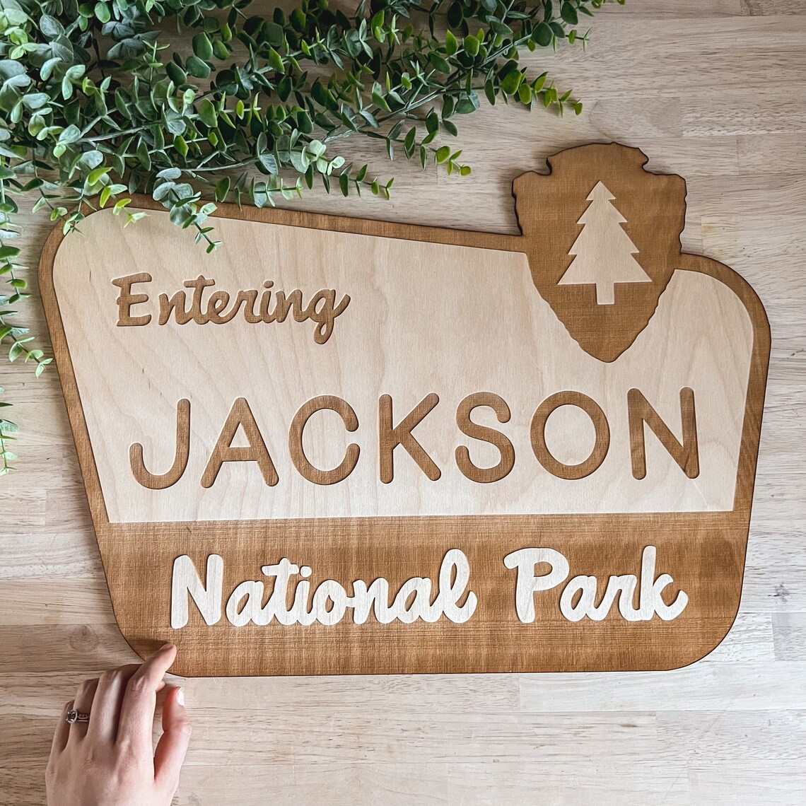 National Park Sign / Baby Name Sign / Last Name Sign / Wooden Name Sign ...