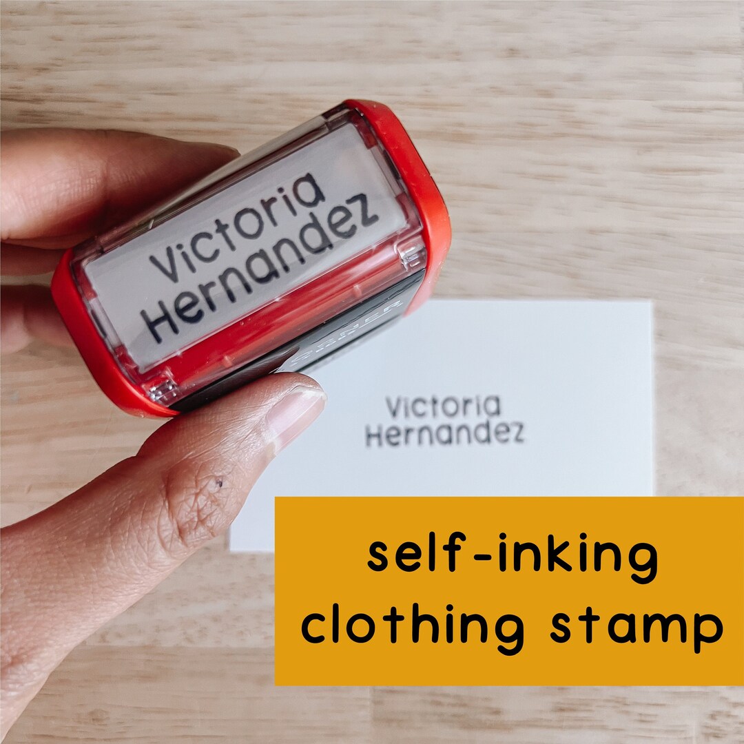 Personalized Clothing Name Stamp | Self-inking Fabric Label - Etsy