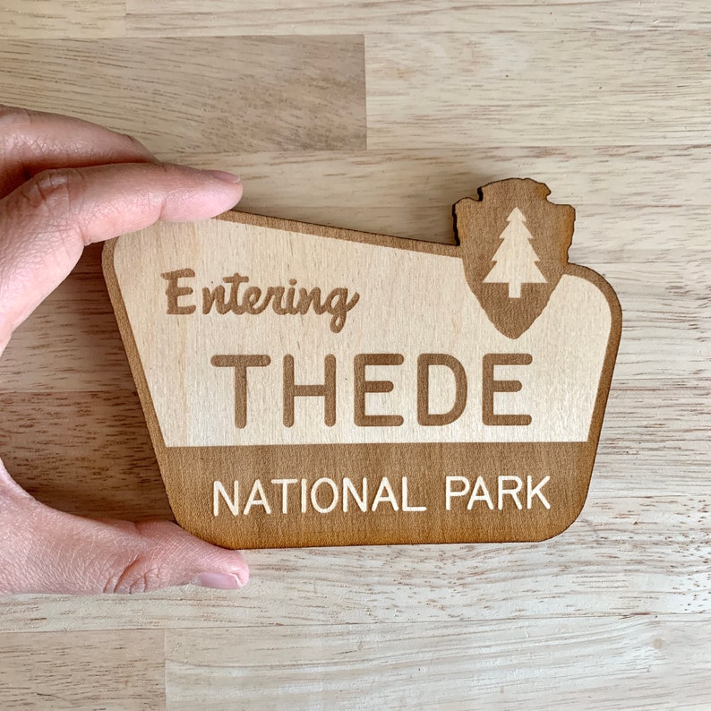 National Park Sign / Baby Name Sign / Last Name Sign / Wooden Name Sign ...