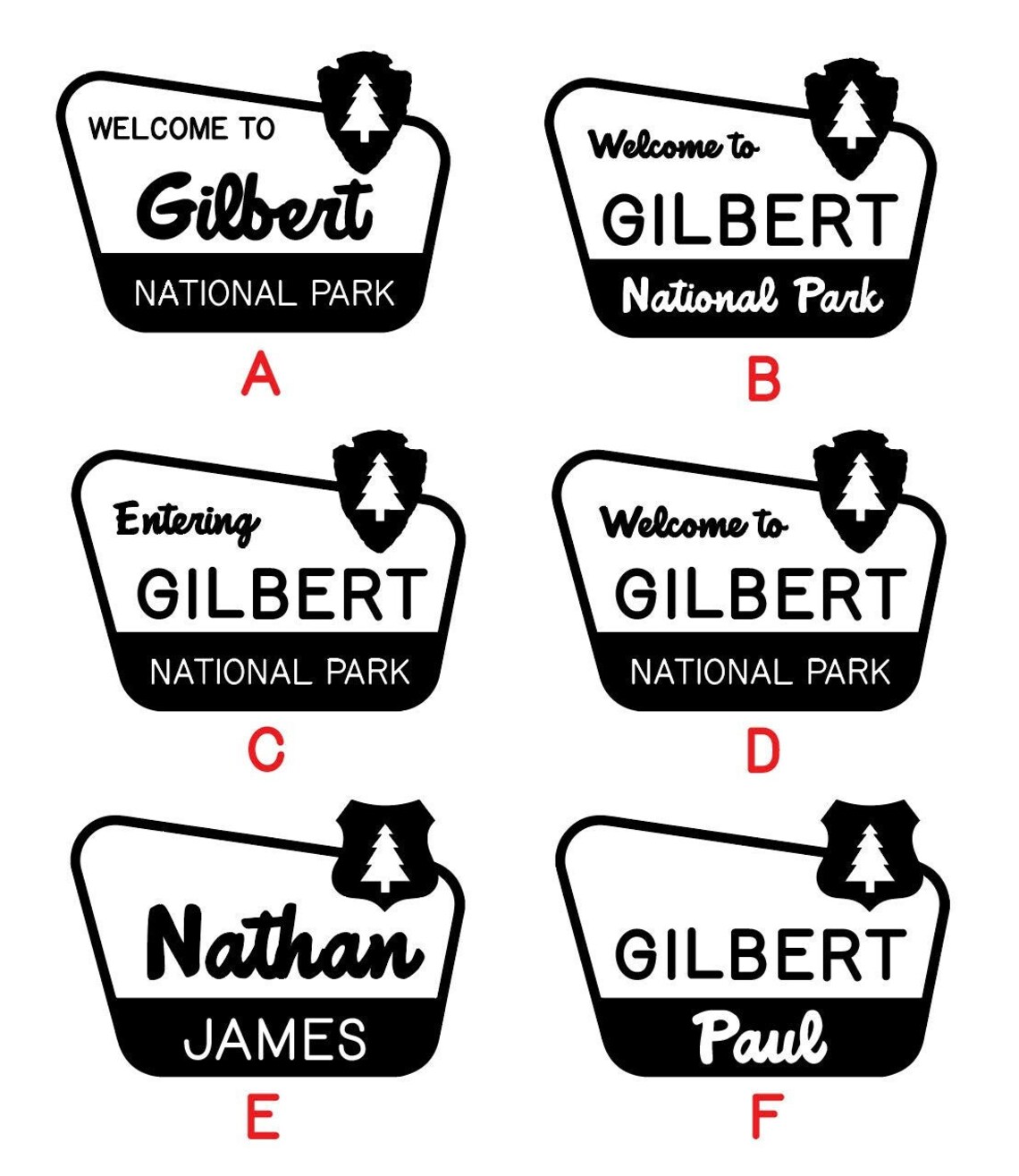 National Park Sign / Baby Name Sign / Last Name Sign / Wooden - Etsy