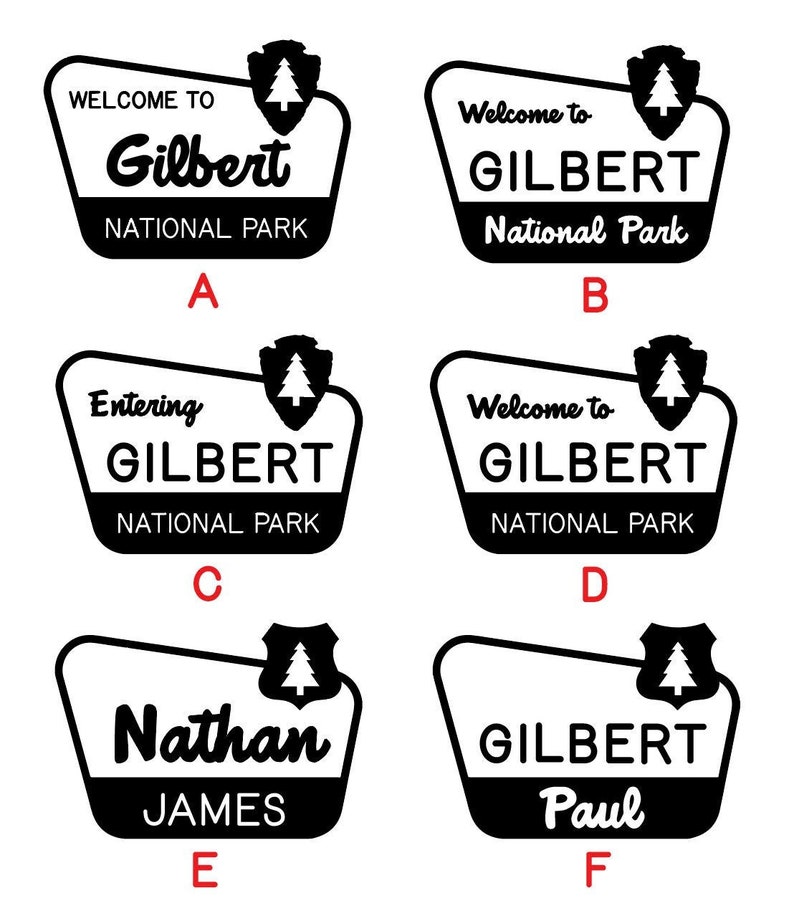 National Park Sign / Baby Name Sign / Last Name Sign / Wooden Name Sign ...