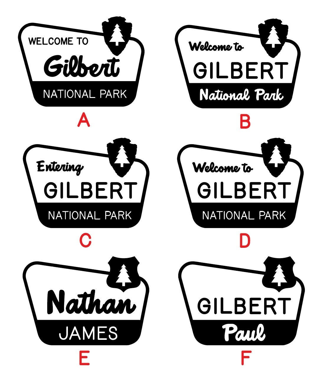 National Park Sign / Baby Name Sign / Last Name Sign / Wooden - Etsy