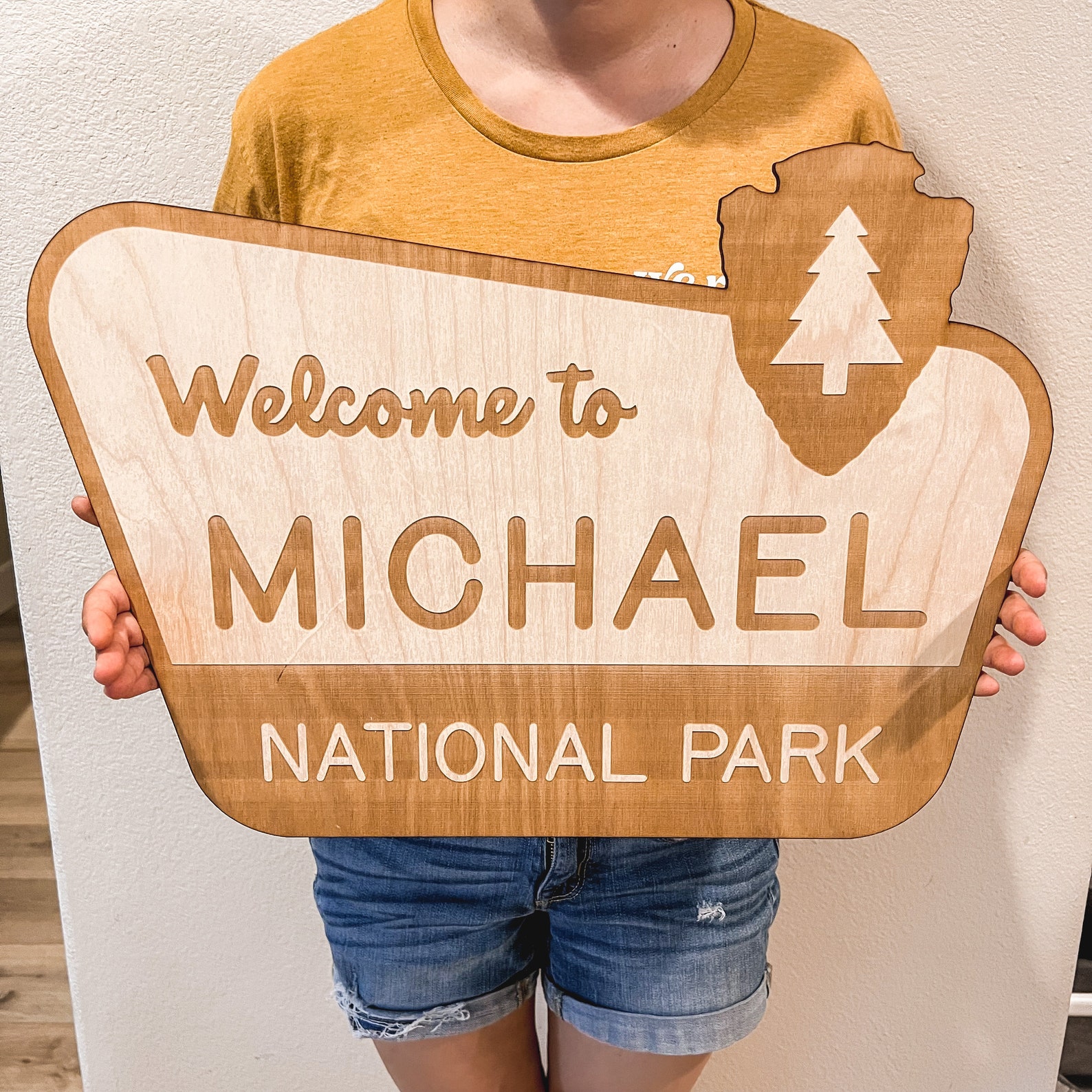 National Park Sign / Baby Name Sign / Last Name Sign / Wooden - Etsy
