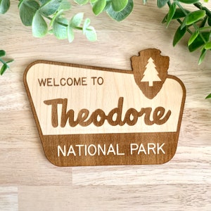 National Park Sign / Baby Name Sign / Last Name Sign / Wooden Name Sign ...
