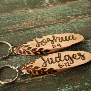 Custom Bible Verse Keychain | Bible Verse Key Chain | Key Chain | Bible ...