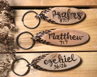 Bible verse keychain | Etsy
