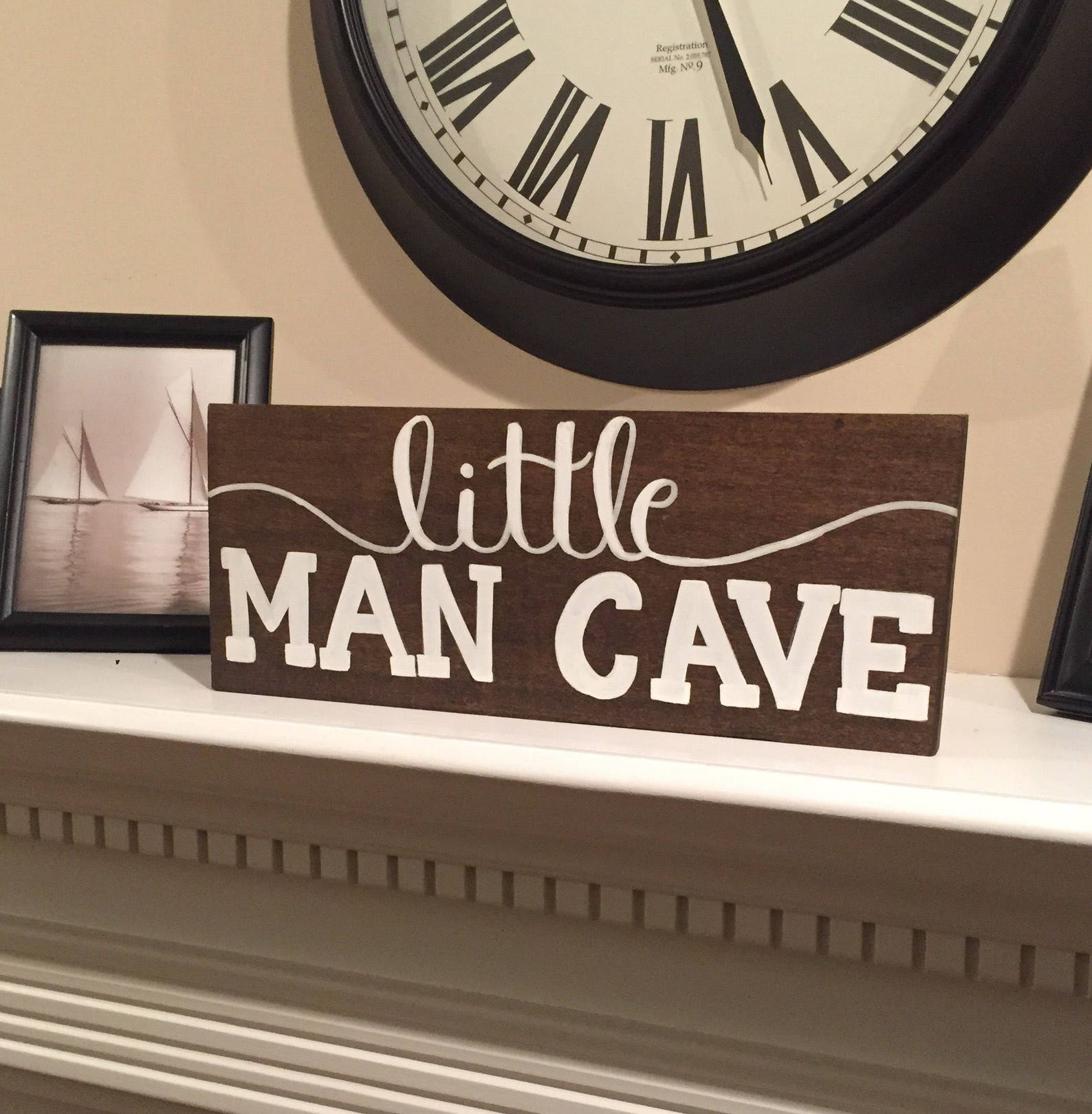 Little Man Cave Wood Sign Nursery Sign Nursery Wood Sign - Etsy