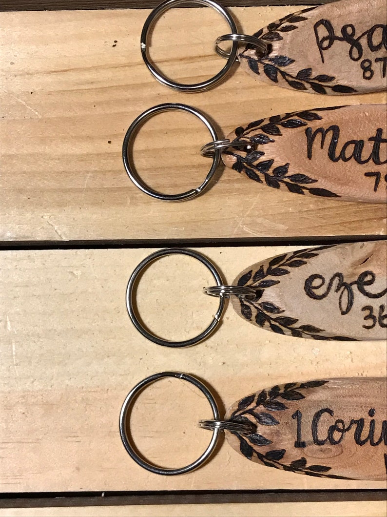 Custom Bible Verse Keychain Bible Verse Key Chain Key | Etsy