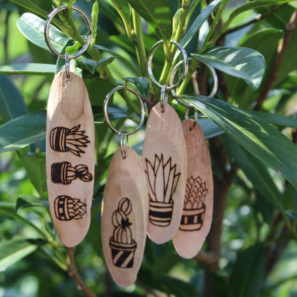 Wooden Keychain - Etsy