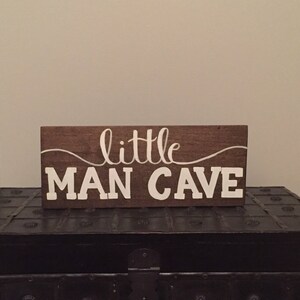 Little Man Cave Wood Sign Nursery Sign Nursery Wood Sign - Etsy