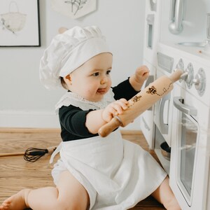 Kids Rolling Pin|pretend Play Kitchen|wooden Pretend Play|mini Rolling ...