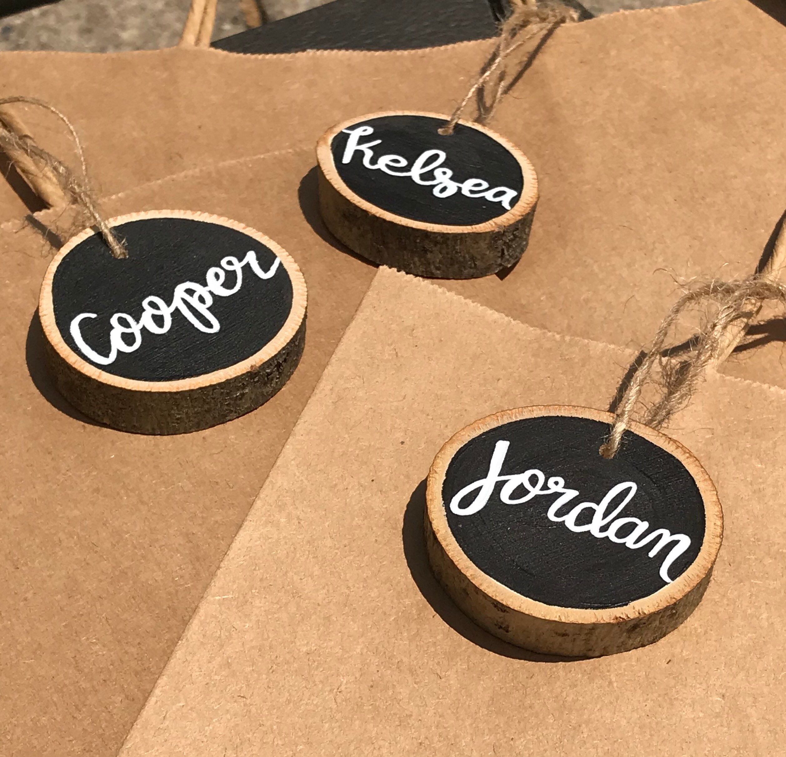 Name Tags Personalized Gift Tags Custom Calligraphy Gift | Etsy