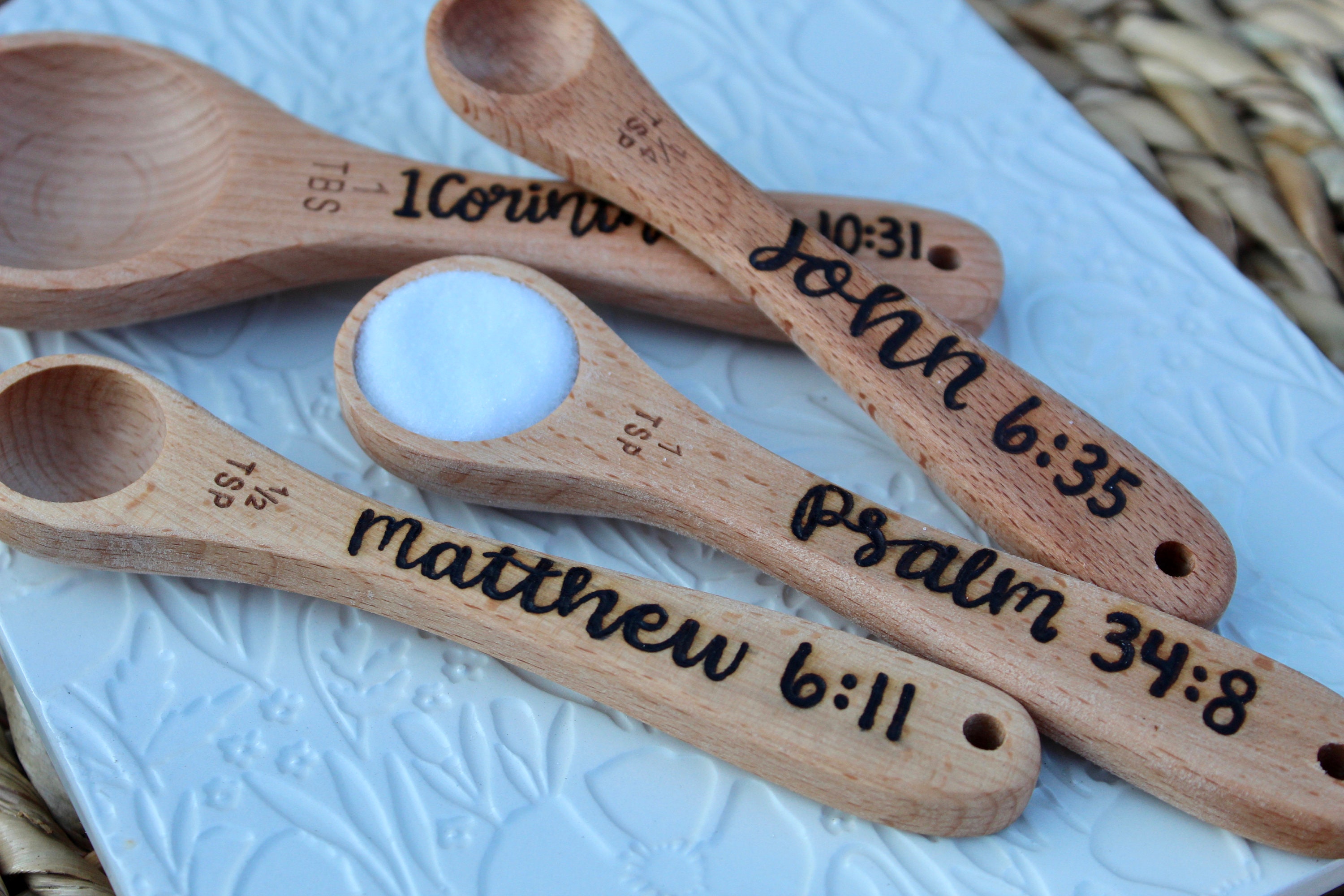 Measuring SpoonsWooden Measuring spoonsWood Measuring | Etsy