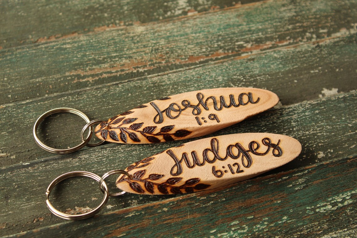 Custom Bible Verse Keychain | Bible Verse Key Chain | Key Chain | Bible ...