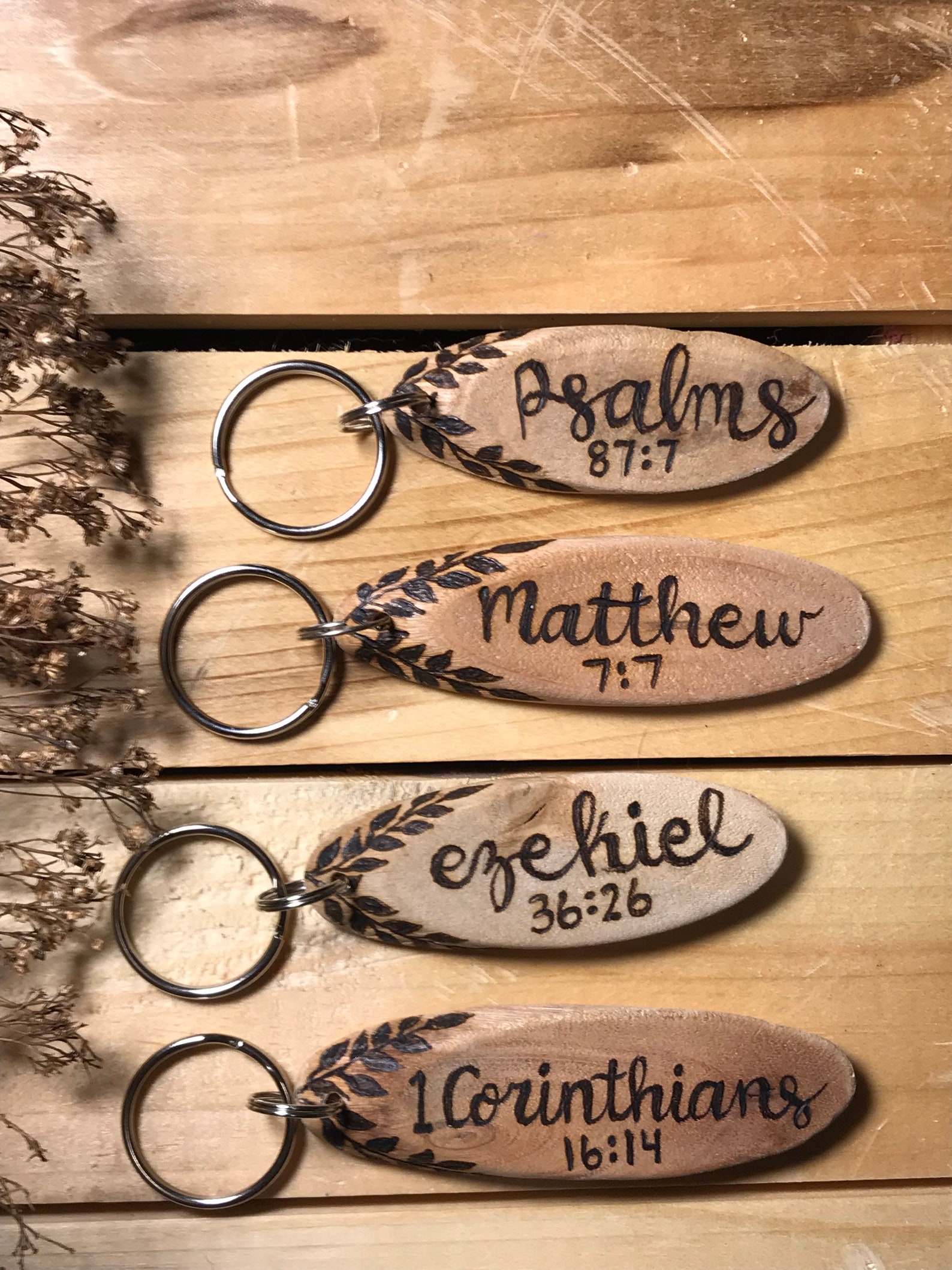 Custom Bible Verse Keychain Bible Verse Key Chain Key | Etsy