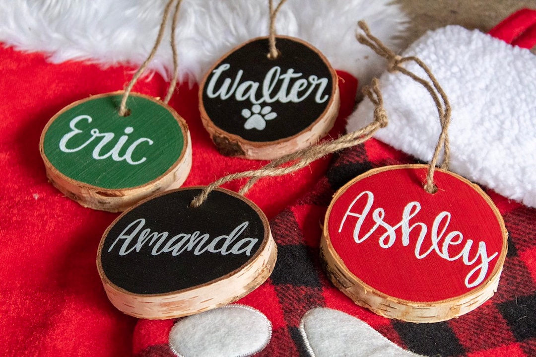 Name Tags | Personalized Gift Tags | Custom Calligraphy Gift Tags ...