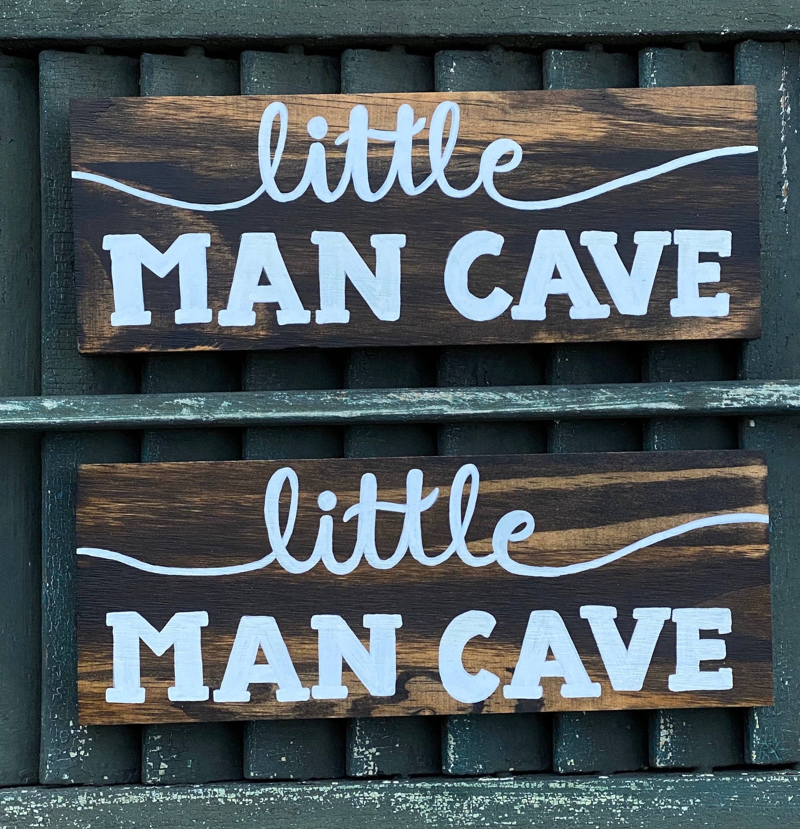 Little Man Cave Wood Sign Nursery Sign Nursery Wood Sign | Etsy