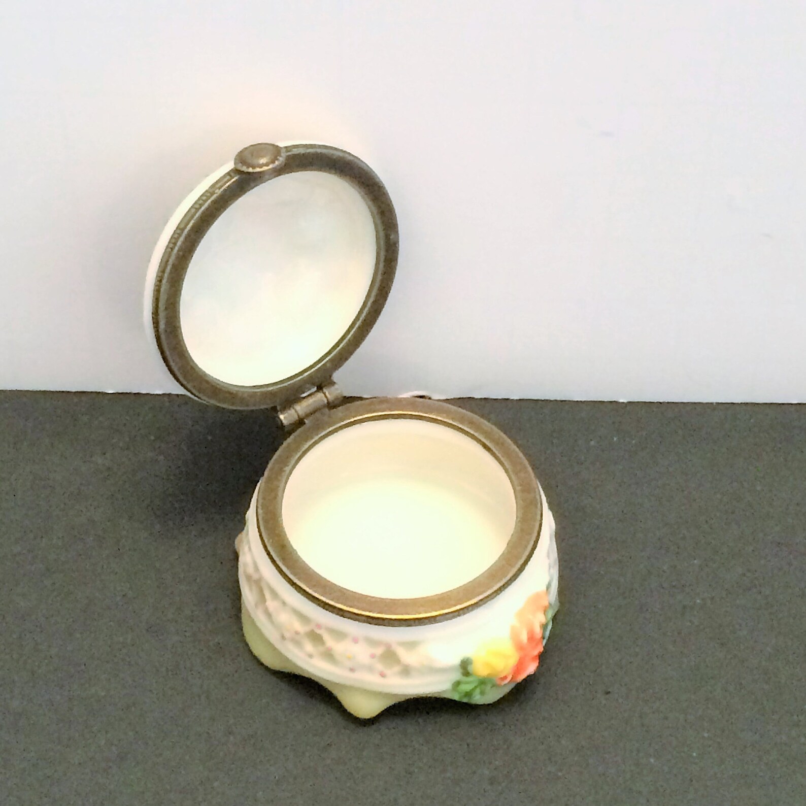 Floral Ring Holder Porcelain Trinket Box Jewelry Box | Etsy