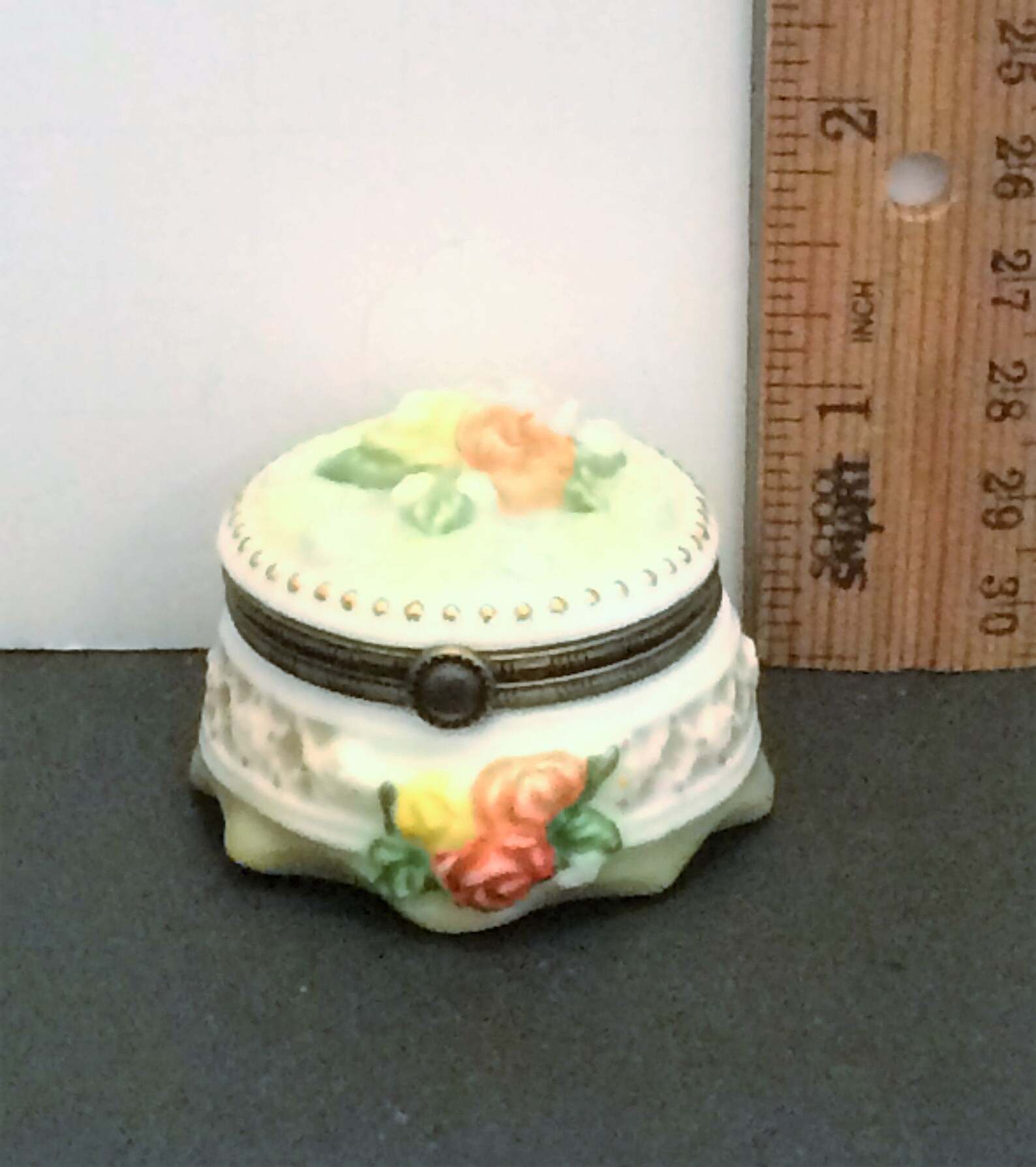 Floral Ring Holder Porcelain Trinket Box Jewelry Box | Etsy