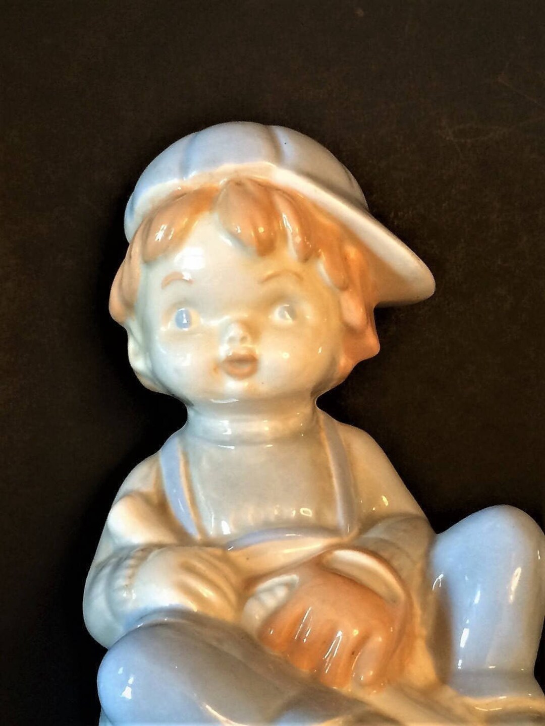 Baseball Ceramic Figurine, Baseball Theme Decor, Little Boy Room - Etsy