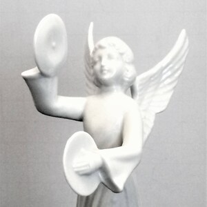 Vintage Angel Figurine, Gift for Musician, Angel Playing Cymbals - Etsy