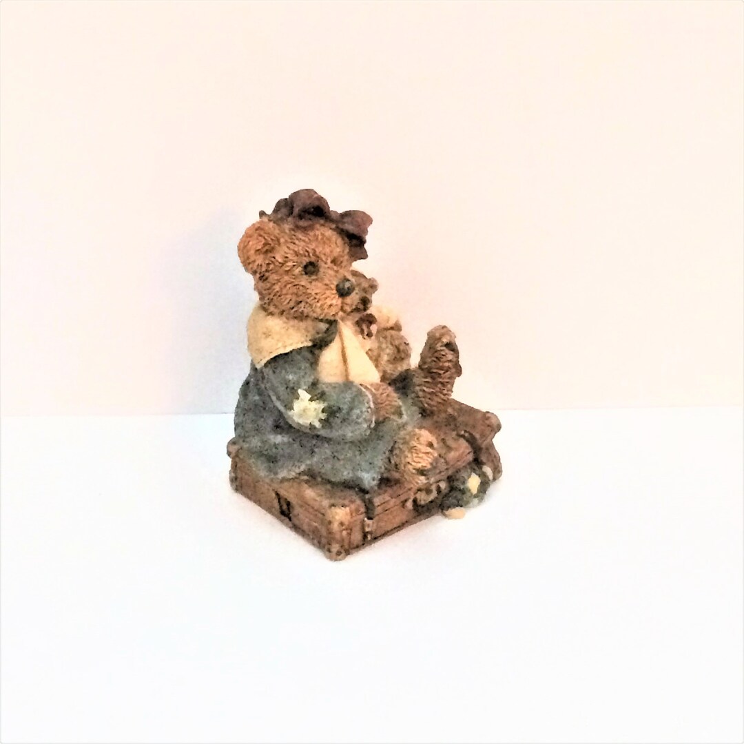 Boyds Bears Figurine, Bailey Bear With Suitcase, A Journey Begins With ...