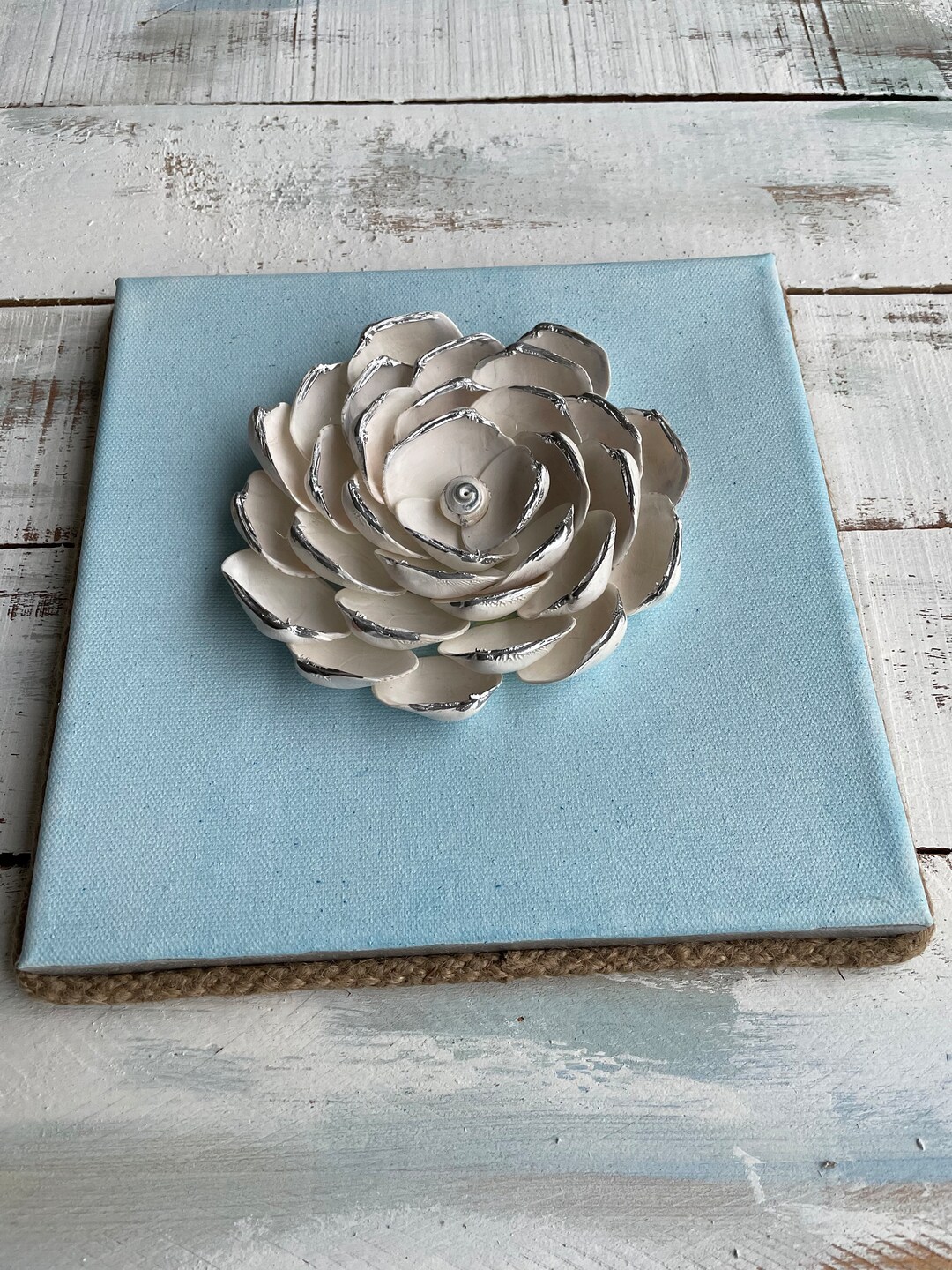 Seashell Painting, Seashell Art, Ocean Shell Arrangement - Etsy