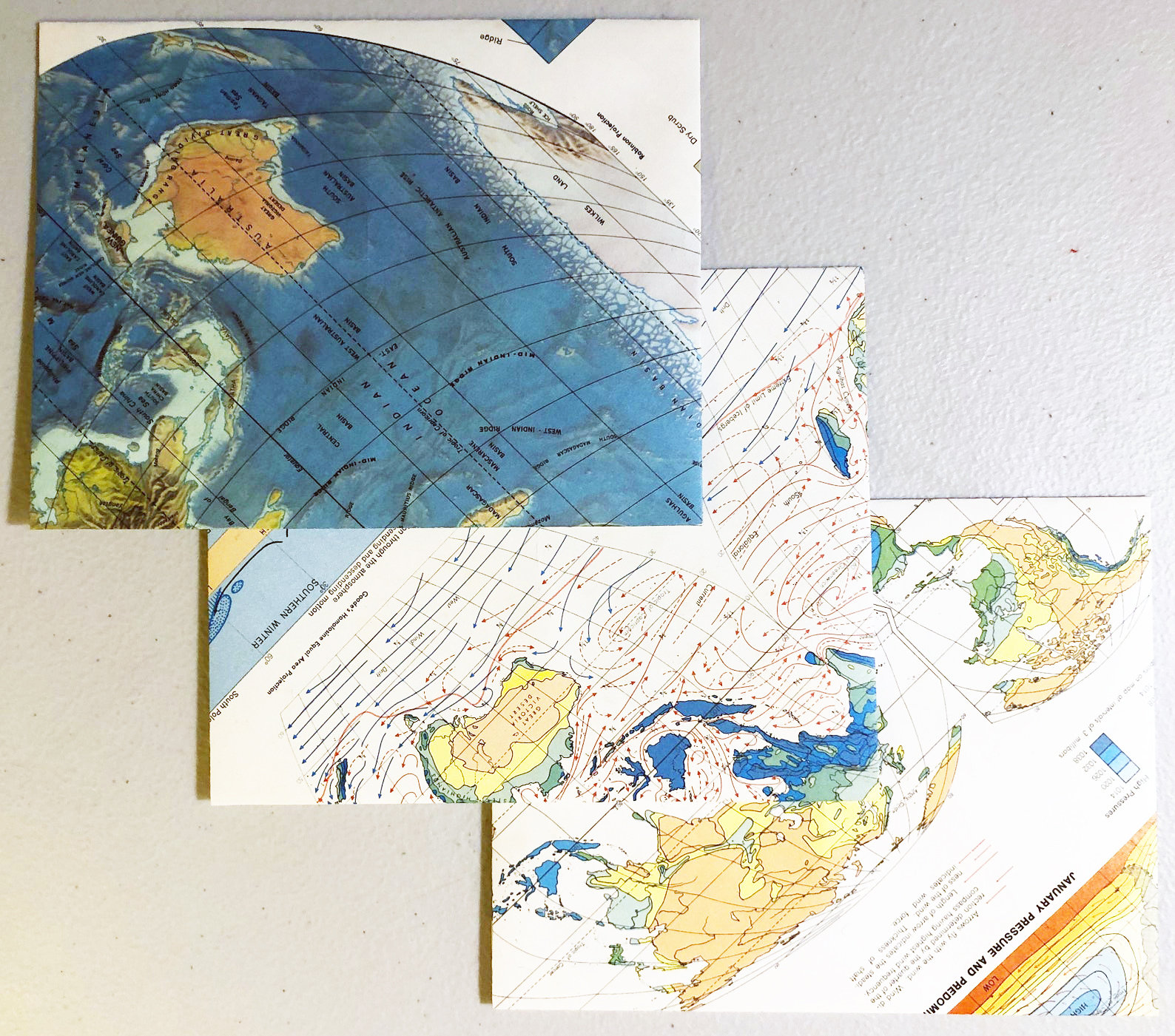 10 Atlas Map Page Envelopes - Etsy