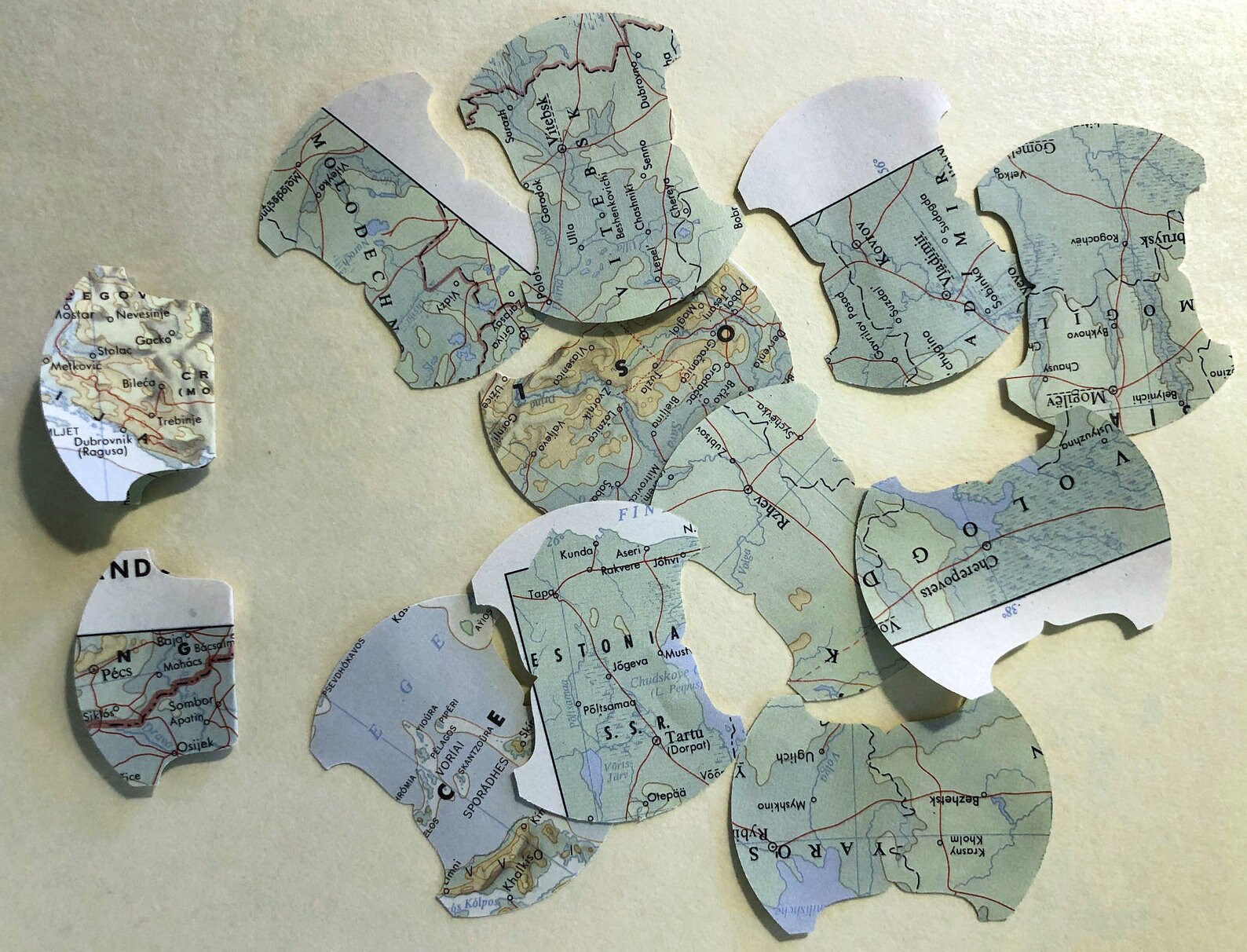 Atlas Map Book Page Tabs - Etsy