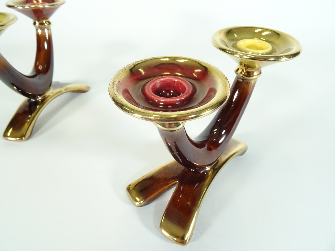 Vintage Candle Holder / Vintage Candlestick Holder / 50s - Etsy