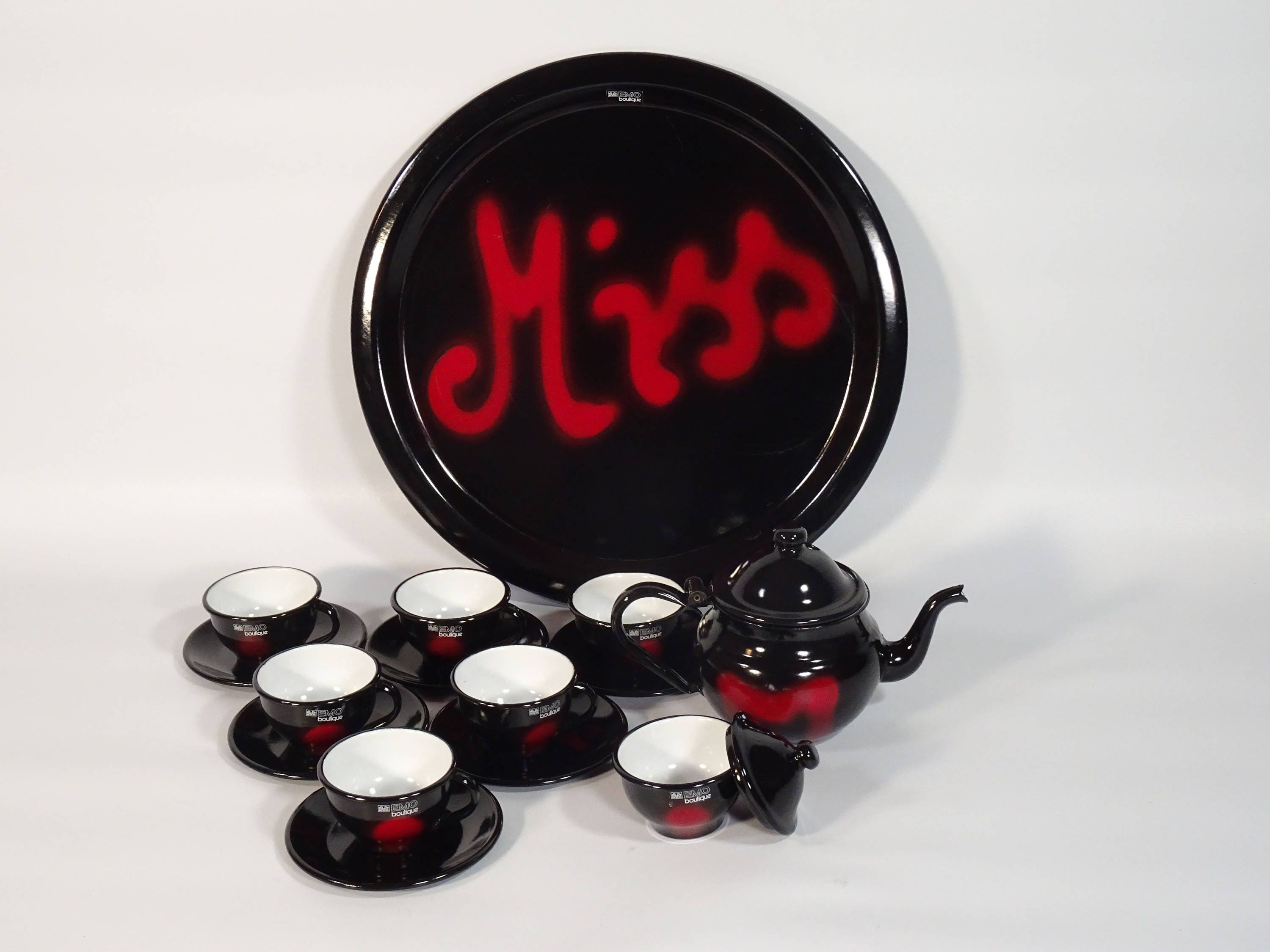 Vintage Enamel Tea Set / Emo Celje / Yugoslavia / Rare Enamel - Etsy