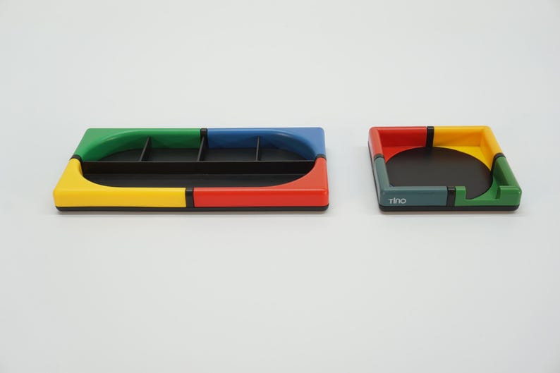 Vintage Colorful Desk Organizer Set: 80s Memphis Style Tino Tt Design ...