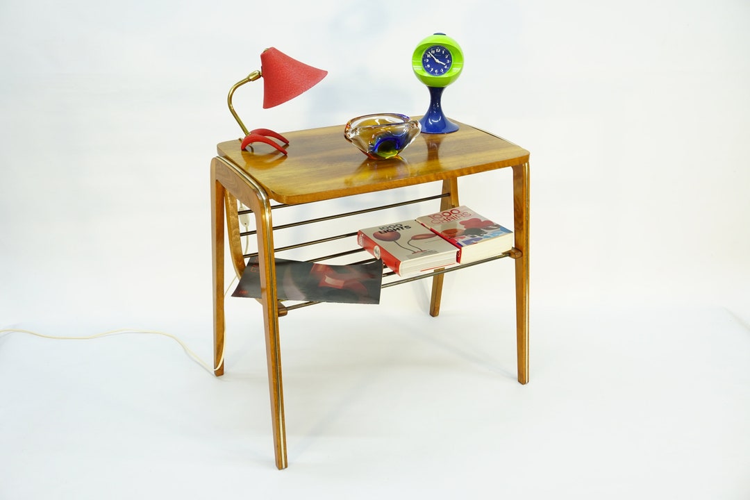 Vintage Side Table / Mid Century Side Table / TV Rack / 60s / End Table ...