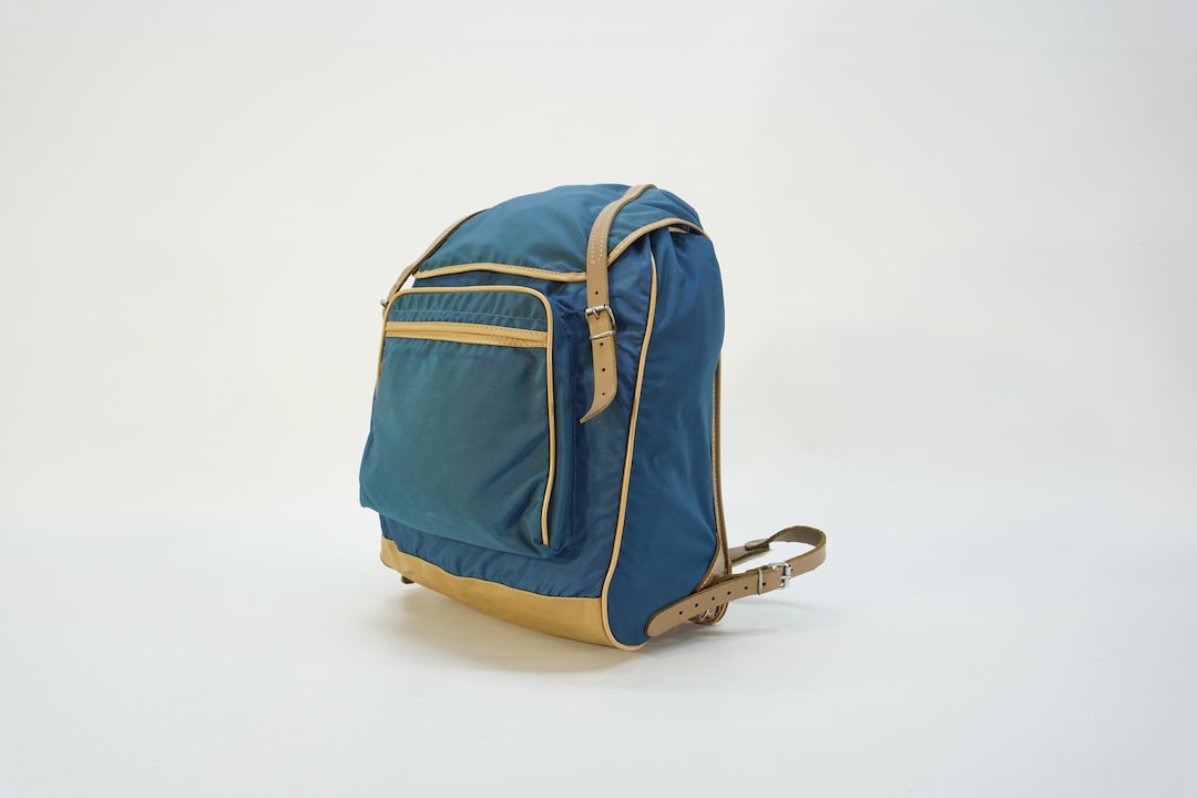 Vintage Backpack / 70s Blue Backpack / Vintage Rucksack / Hiking ...
