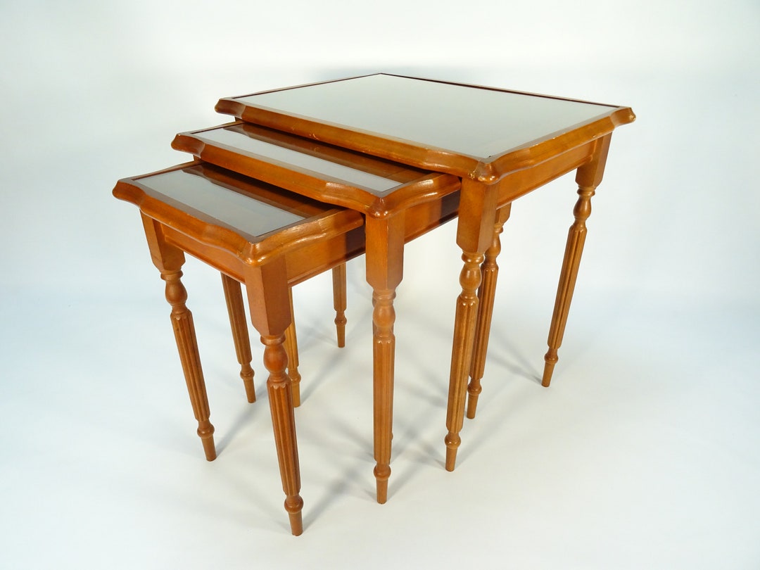 Vintage Nesting Tables / Set of 3 / 70s / Vintage Furniture / - Etsy