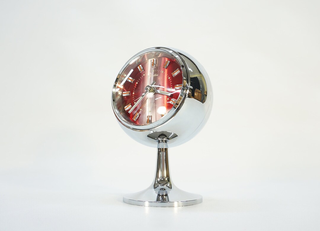 Vintage Rhythm Clock / Mechanical Clock / Windup Clock / Mid Century ...