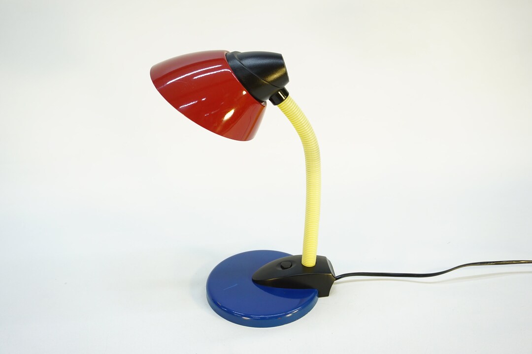 Vintage Memphis Style Desk Lamp: 80s Retro Table Light - Etsy