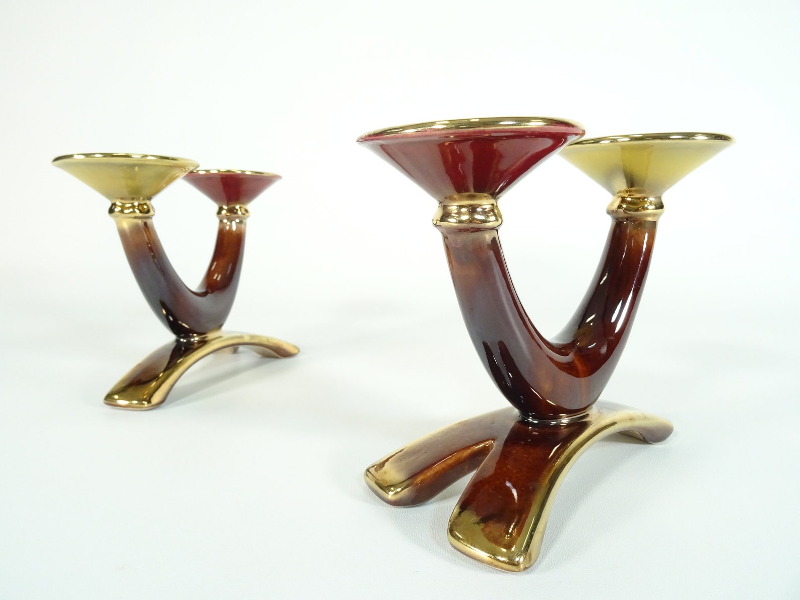 Vintage Candle Holder / Vintage Candlestick Holder / 50s | Etsy