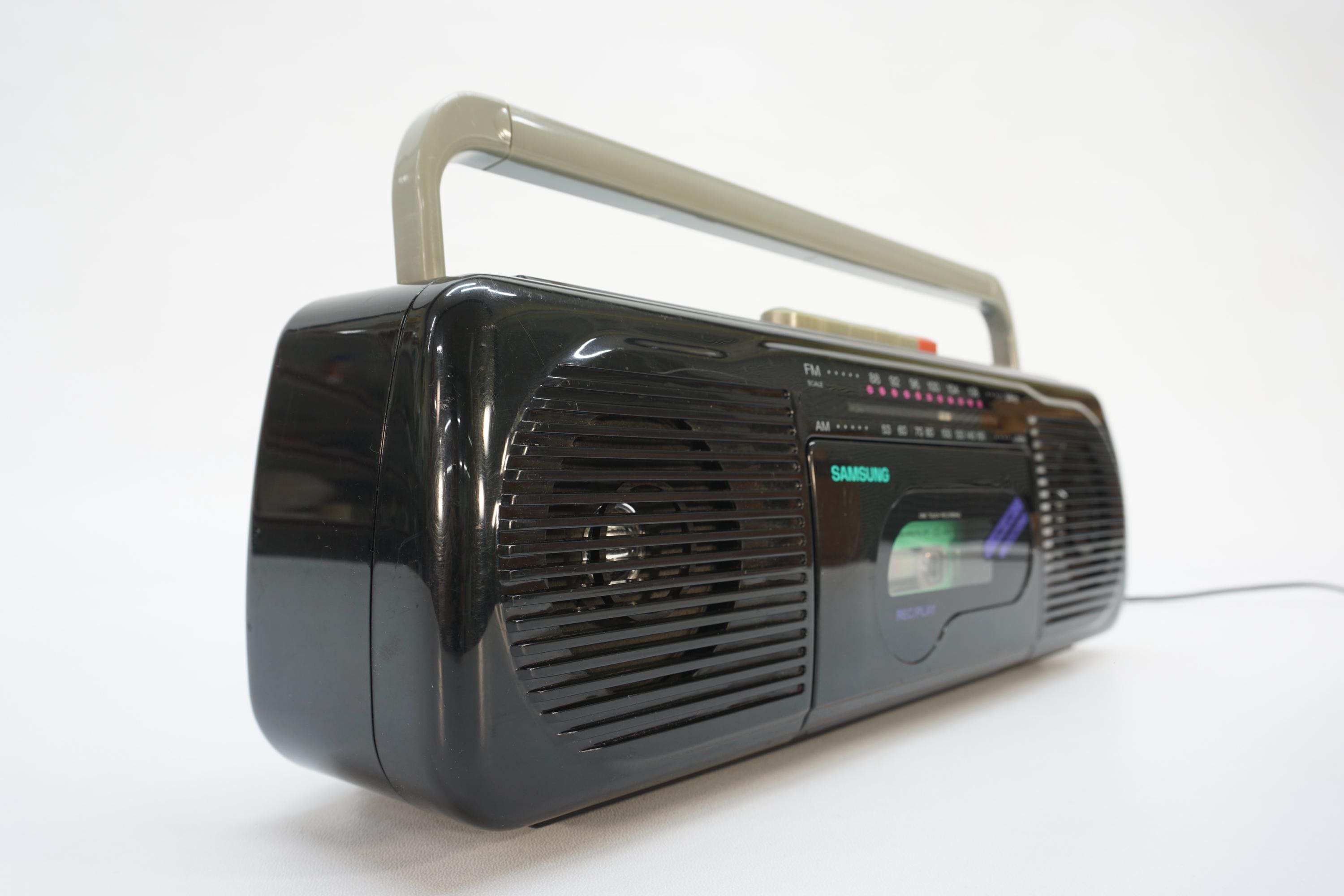 Vintage Samsung Boombox / 90s Radio Cassette Player / Vintage Sound ...