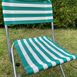 Vintage Folding Chair / Retro Beach Chair / Set of 2 / Patio Chair ...